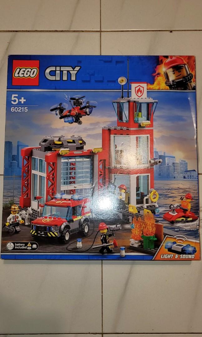 LEGO City Fire Station / Water 60215, 興趣及遊戲, 玩具 & 遊戲類 - Carousell