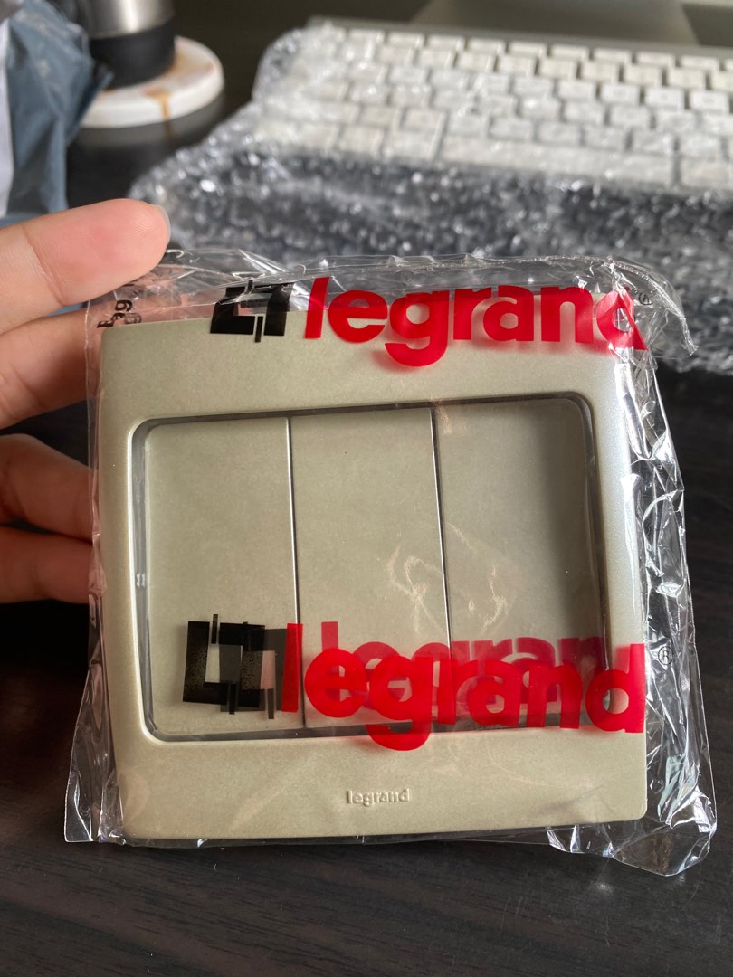 Legrand 3 gang 1 way switch, Furniture & Home Living, Lighting & Fans ...