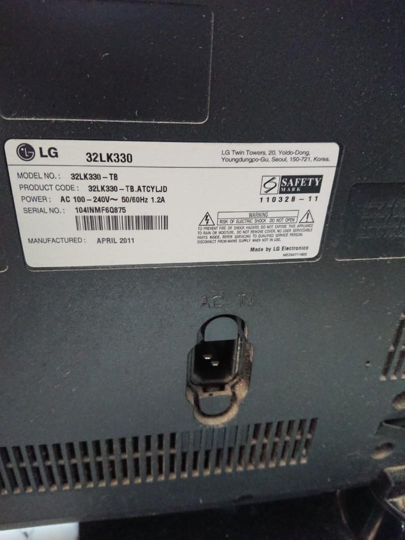 LG 32 inch TV, TV & Home Appliances, TV & Entertainment, TV on Carousell