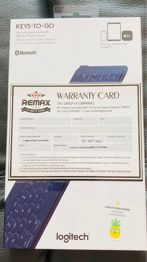 Logitech Keys-To-Go Ultra Slim Keyboard, Computers & Tech, Parts ...