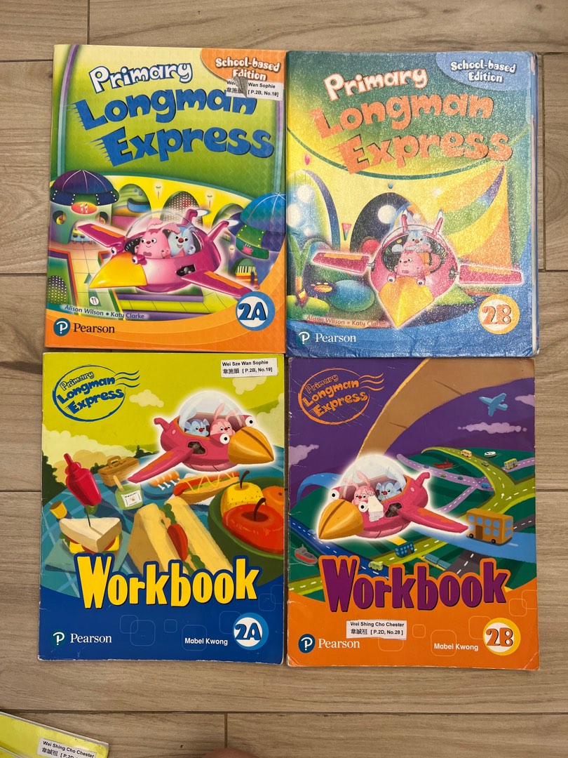 Longman Express Pearson English 英文書 二年級2 A, 2B 連workbook School based ...