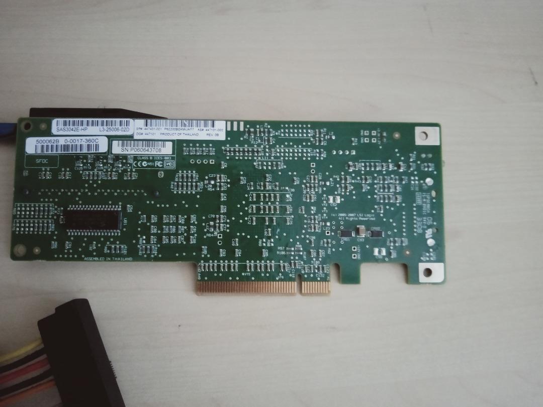 LSI Logic SAS RAID Host Bus Adapter + SAS Cable, Computers & Tech ...