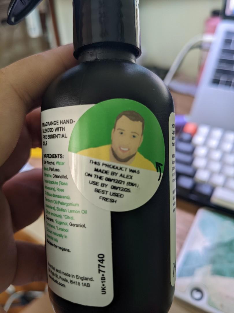 Lush rose jam body spray, Beauty & Personal Care, Fragrance ...