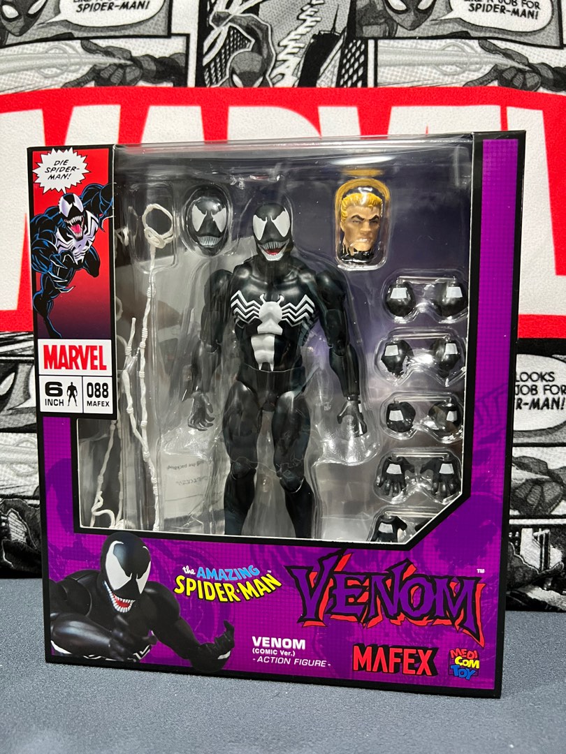 Mafex 88 Venom Reissue Ver The Amazing Spiderman, Hobbies & Toys, Toys ...