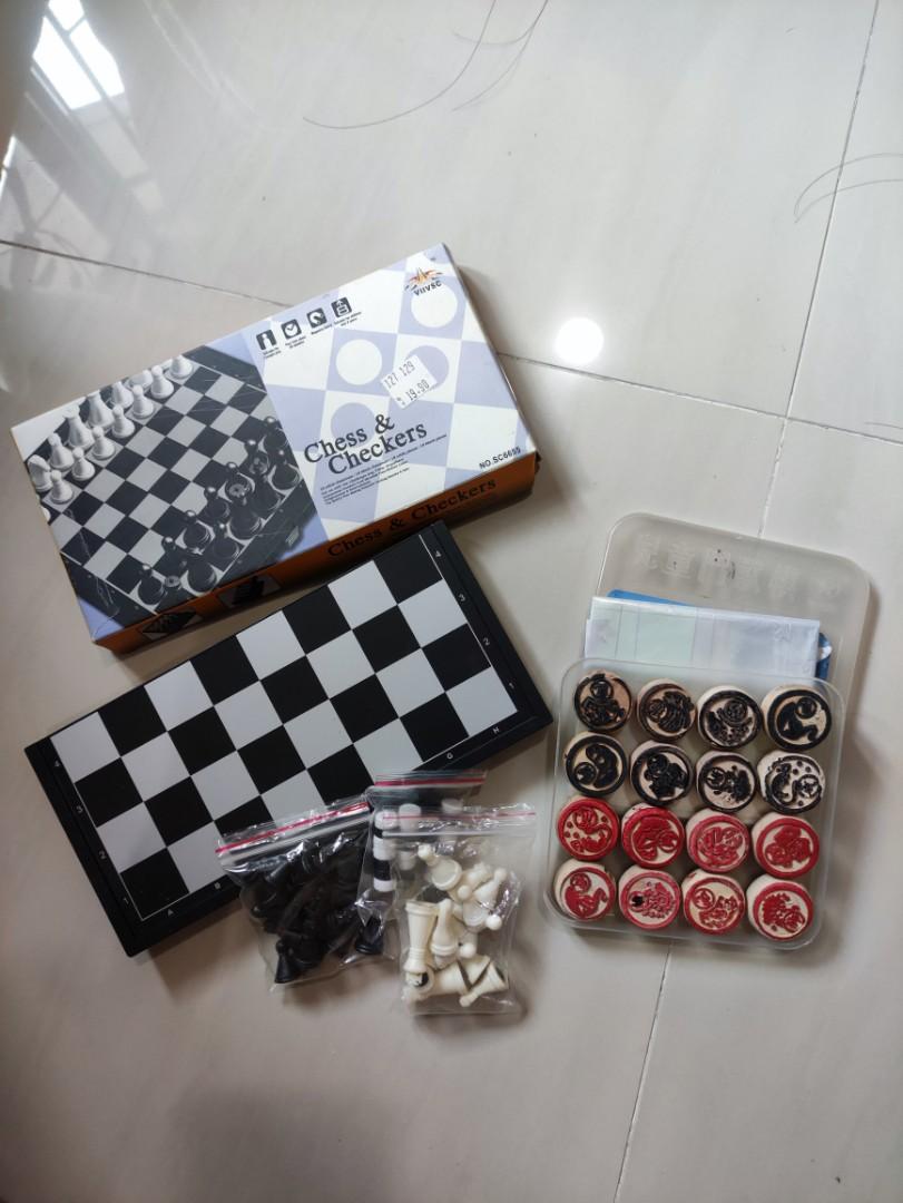 Magnetic Chest and checkers Board Game + Chinese animal chest board ...