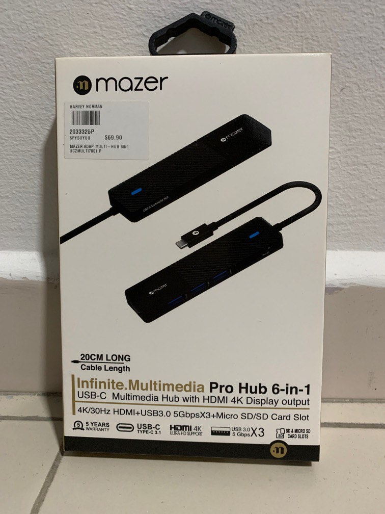 Mazer Infinite.Multimedia Pro Hub 7001 (6-in-1), Computers & Tech ...