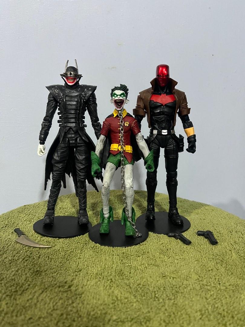 Mcfarlane toys dc multiverse Batman who laughs, crow robin & redhood ...