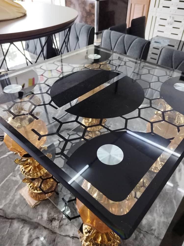 Meja tepi kaca crown gold, Furniture & Home Living, Furniture, Tables ...