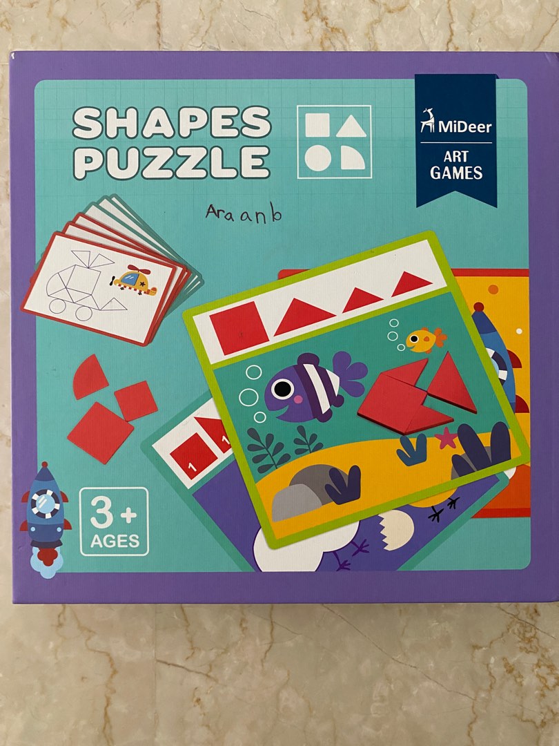 MiDeer Shape Puzzle games learning motor skill, Hobbies & Toys, Toys ...