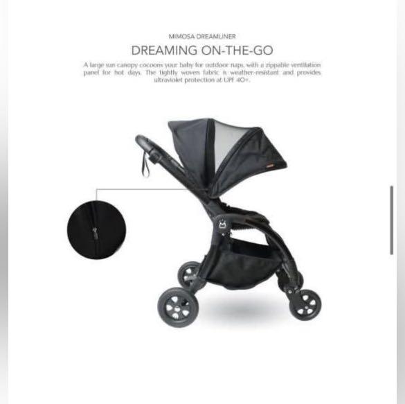 Mimosa Dreamliner Stroller Black, Babies & Kids, Going Out, Strollers ...