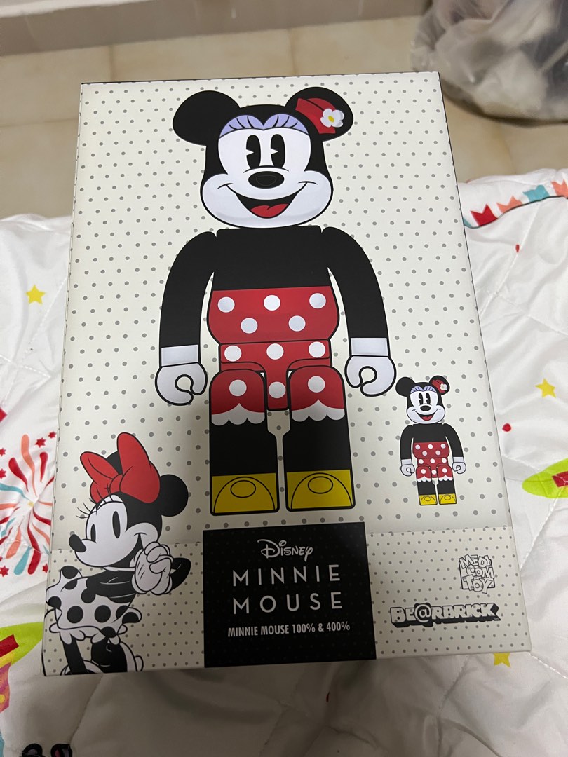 Minnie mouse bearbrick 400% + 100%, Hobbies & Toys, Toys & Games on ...