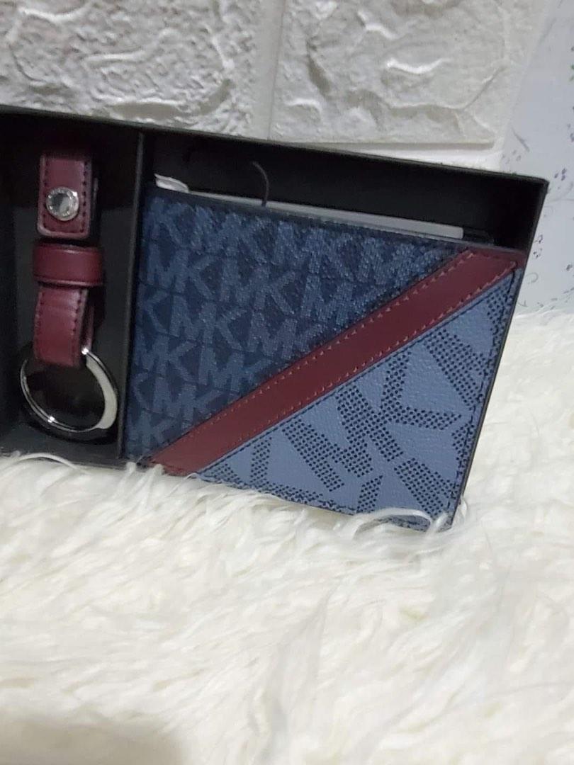 MK Mens Bifold Wallet and Key Fob Box Set, Men's Fashion, Watches ...