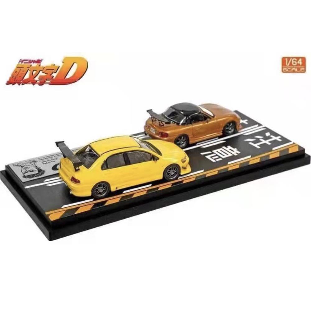Modeler's 1/64 Scale Initial D Roadster RS + Lancer Evolution EVO VII ...