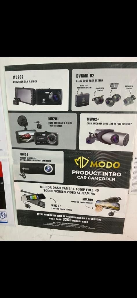MODO dashcam installation, Car Accessories, Accessories on Carousell