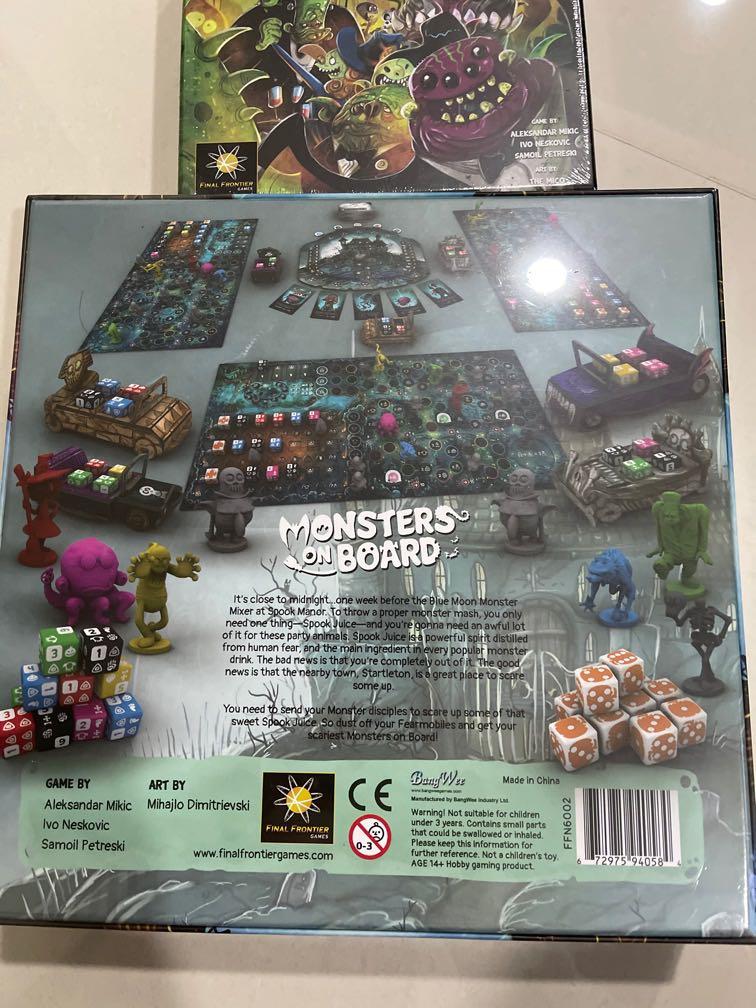 Monsters on board Kickstarter deluxe edition, Hobbies & Toys, Toys ...