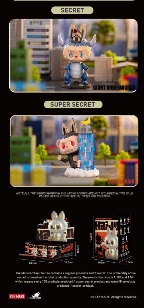 Monsters Kaiju Labubu Super Secret (Gorilla Kong), Hobbies & Toys, Toys ...