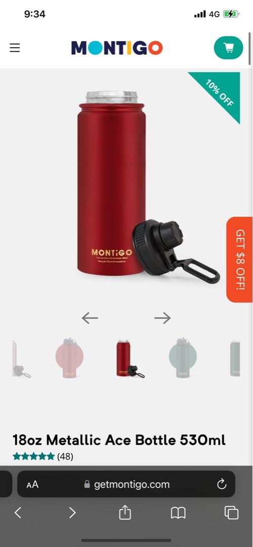 Montigo Ace Bottle Scarlet Red (Free Tracked Postage), Furniture & Home ...