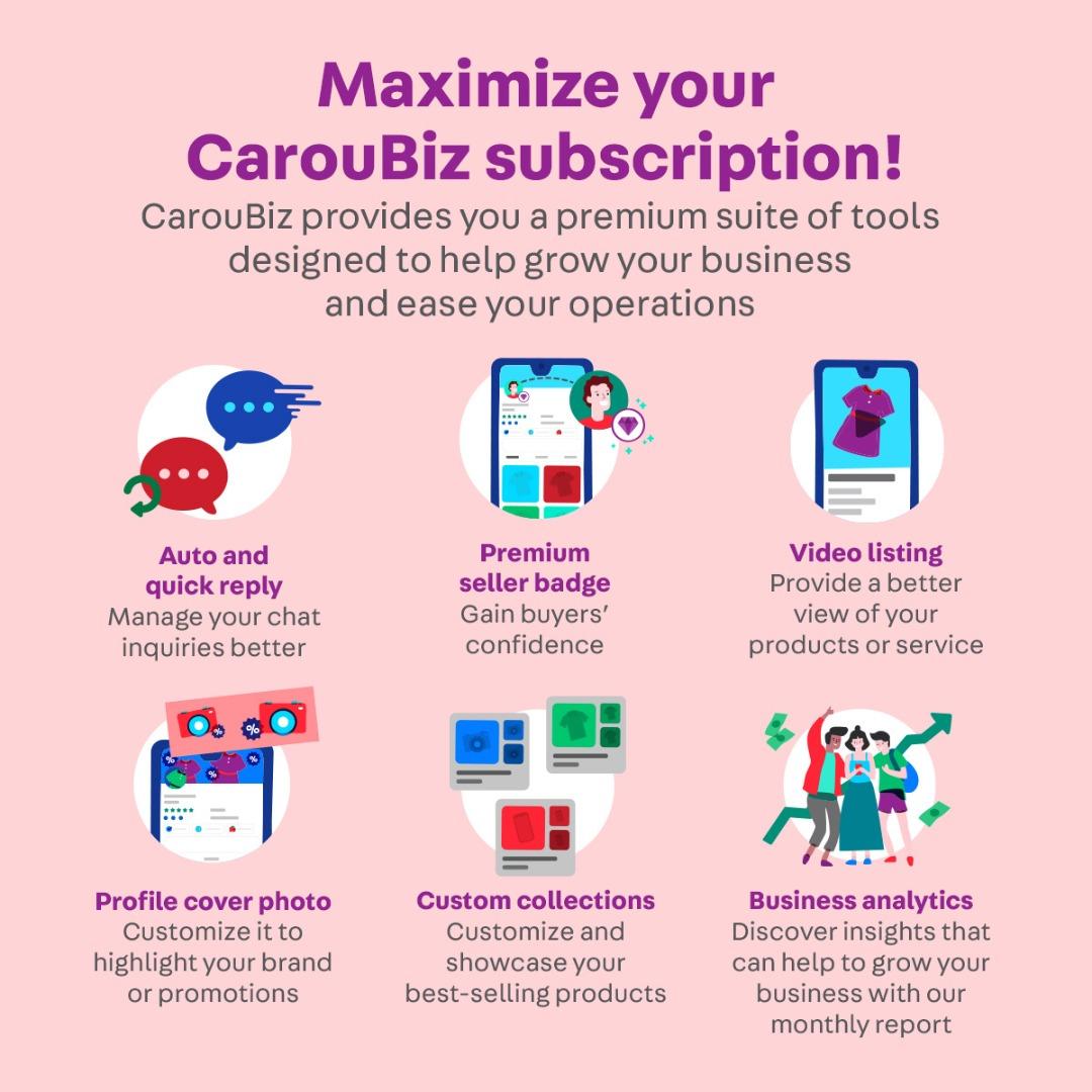 New CarouBiz Annual Subscription, Announcements on Carousell