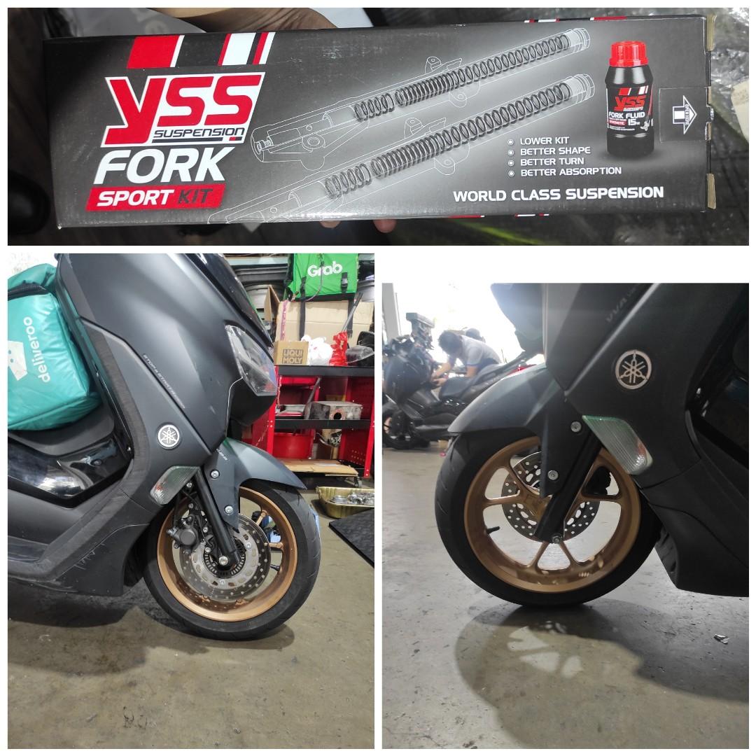 NMAXV2 YSS 1.5INCH LOWERED FORK KIT, Motorcycles, Motorcycle ...