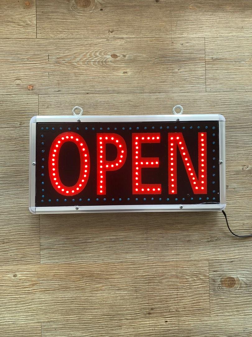 ‘OPEN’ Signboard LED lights. BRAND NEW.Custom made. One and Only ...