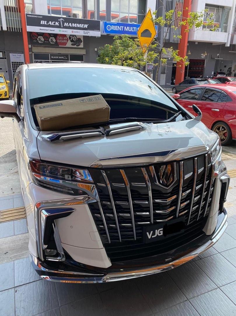 Original Alphard grill with Ori modellista garnish, Auto Accessories on ...