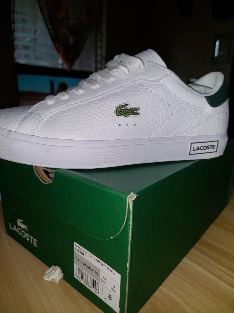 ORIGINAL LACOSTE LEATHER WHITE, Men's Fashion, Footwear, Sneakers on ...