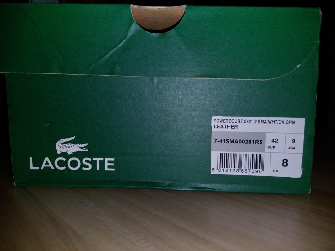 ORIGINAL LACOSTE LEATHER WHITE, Men's Fashion, Footwear, Sneakers on ...