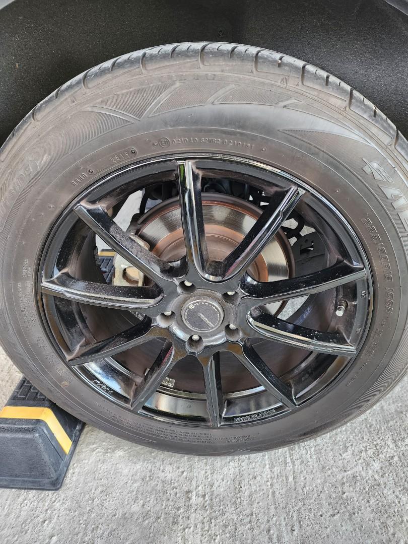 Original Rays rims 18/7.5J offset 40., Car Accessories, Tyres & Rims on ...