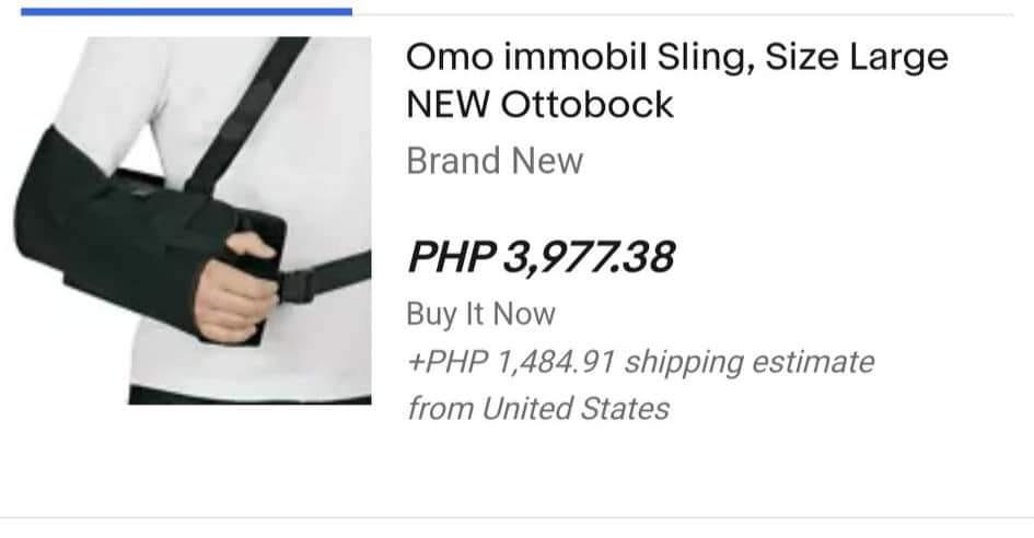 "OTTOBOCK" OMO IMMOBIL SLING, Health & Nutrition, Braces, Support ...