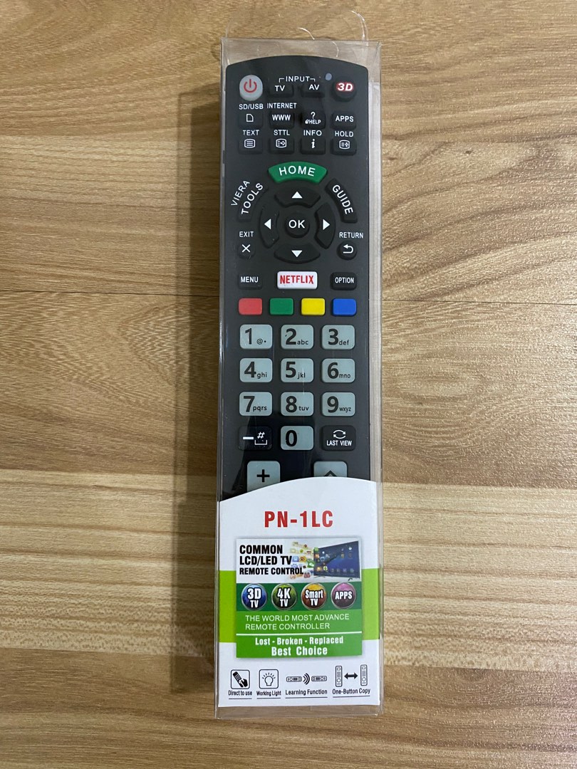 Panasonic Universal TV remote PN-1LC, TV & Home Appliances, TV ...