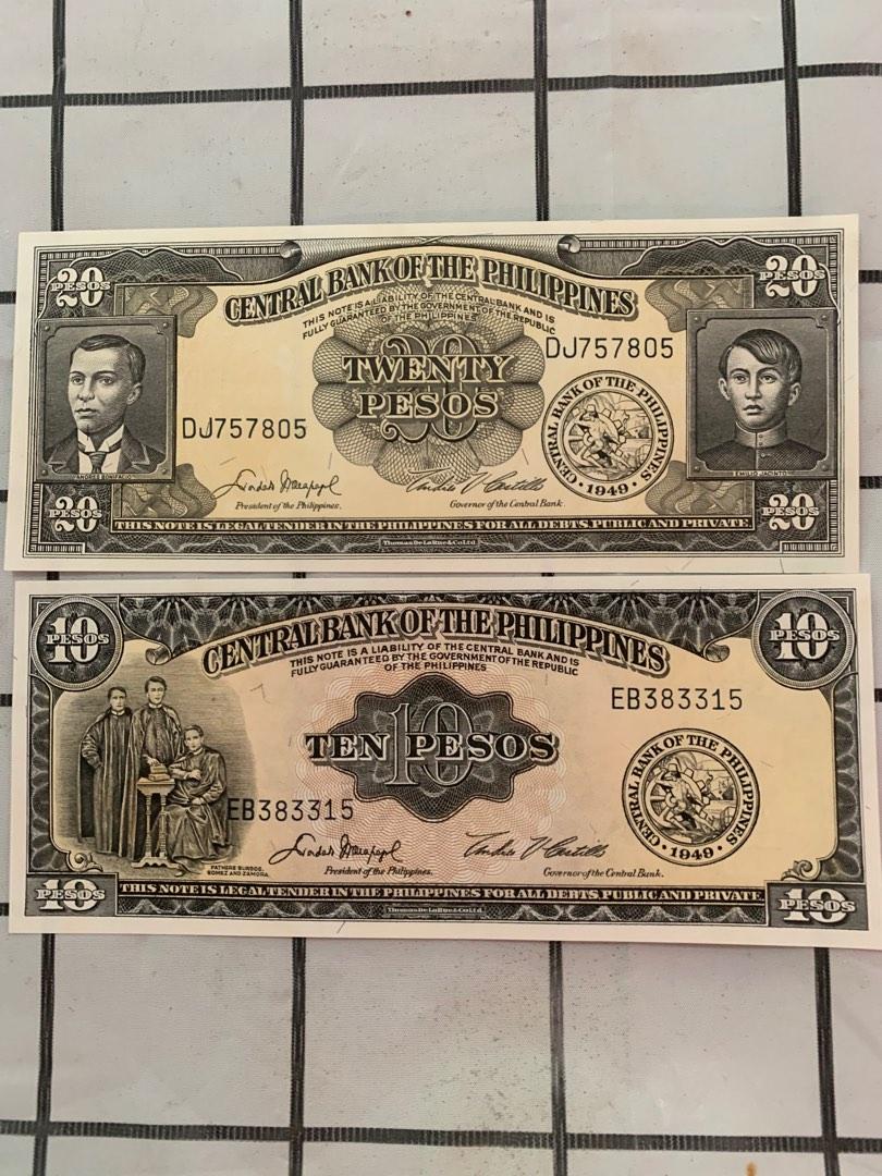 Philippine 1949 Notes, Hobbies & Toys, Memorabilia & Collectibles ...