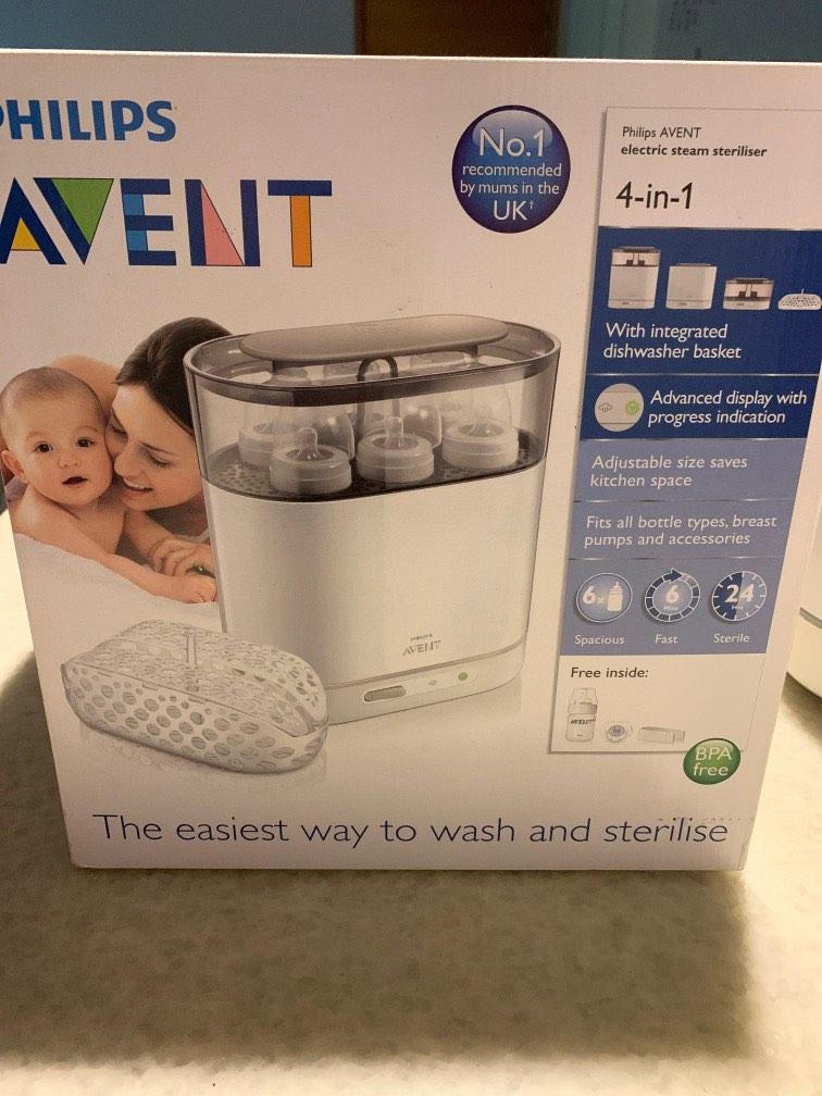 Philips Avent 4-in-1 steriliser free drying rack milk powder dispenser ...