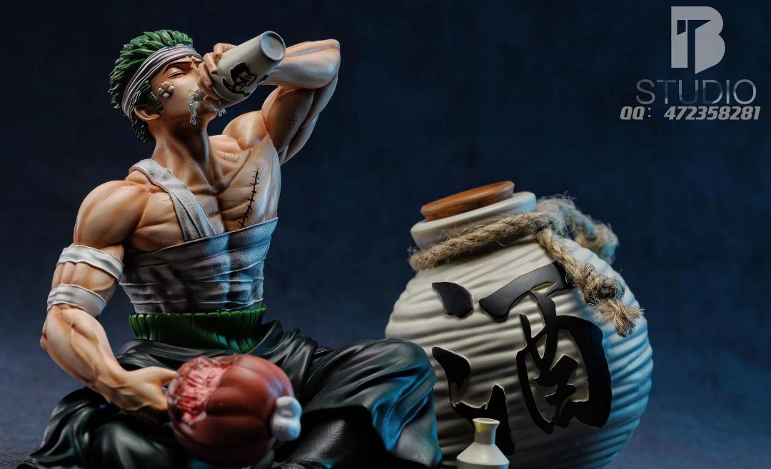 【PO - FREE Shipping】Roronoa Zoro Drinks Sake | BT Studio | One Piece GK ...