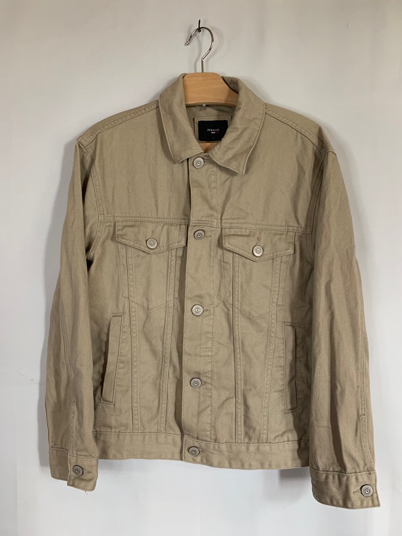 Polham Men's Twill Trucker Jacket, Men's Fashion, Coats, Jackets and ...