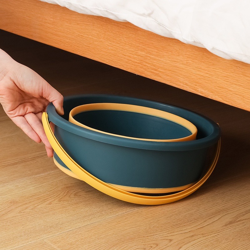 Premium Collapsible Foldable Pail Bucket home kitchen bathroom Folding ...
