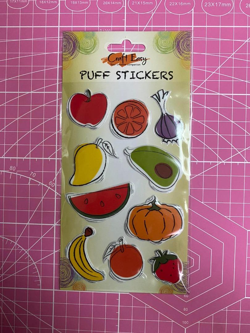 Puff Stickers, Hobbies & Toys, Stationary & Craft, Craft Supplies ...