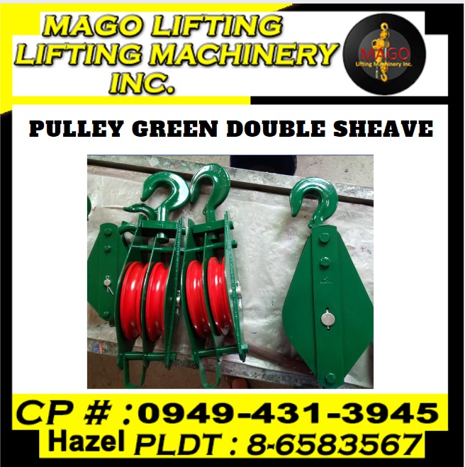 PULLEY GREEN DOUBLE SHEAVE, Commercial & Industrial, Construction ...