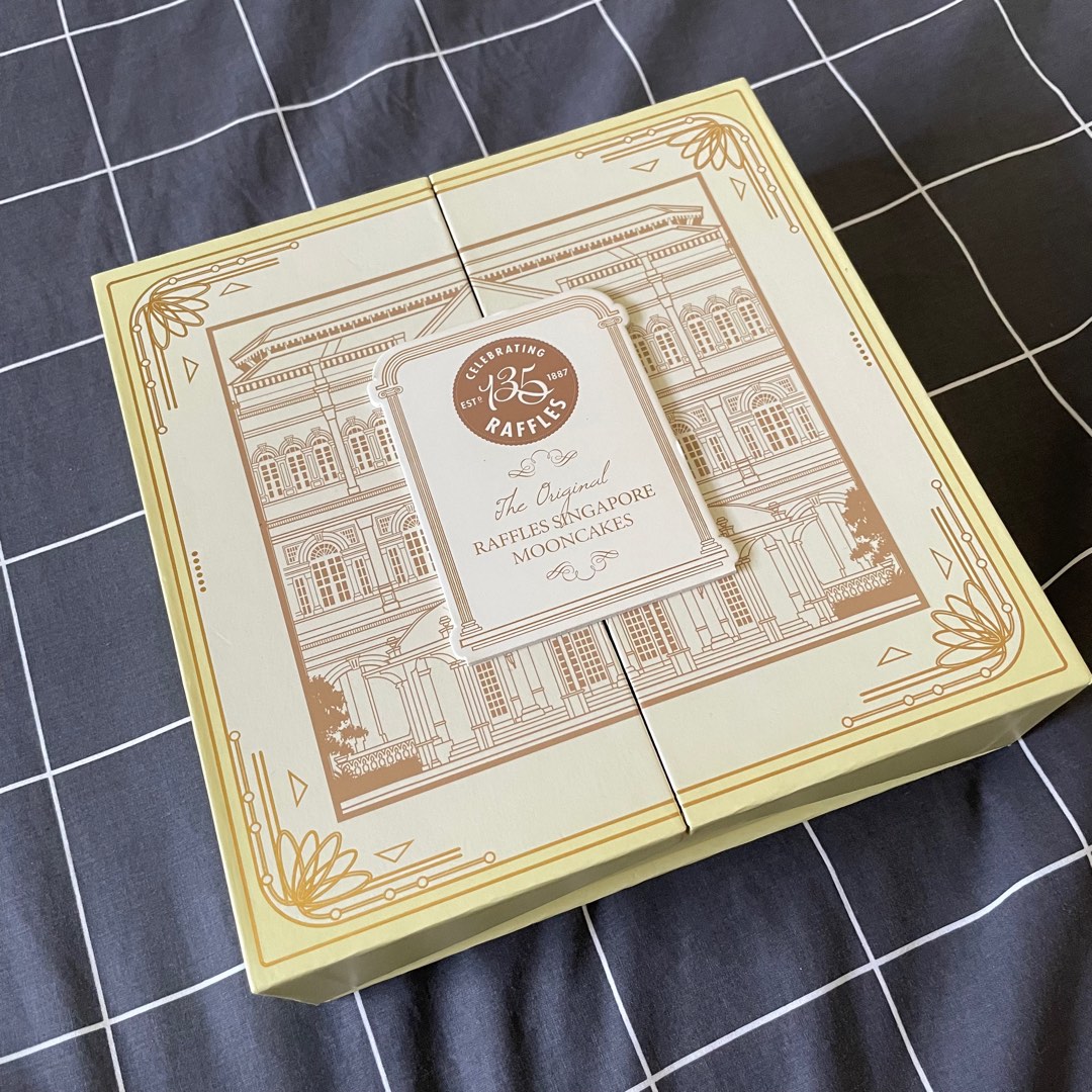 Raffles Mooncake empty box, Furniture & Home Living, Home Improvement ...