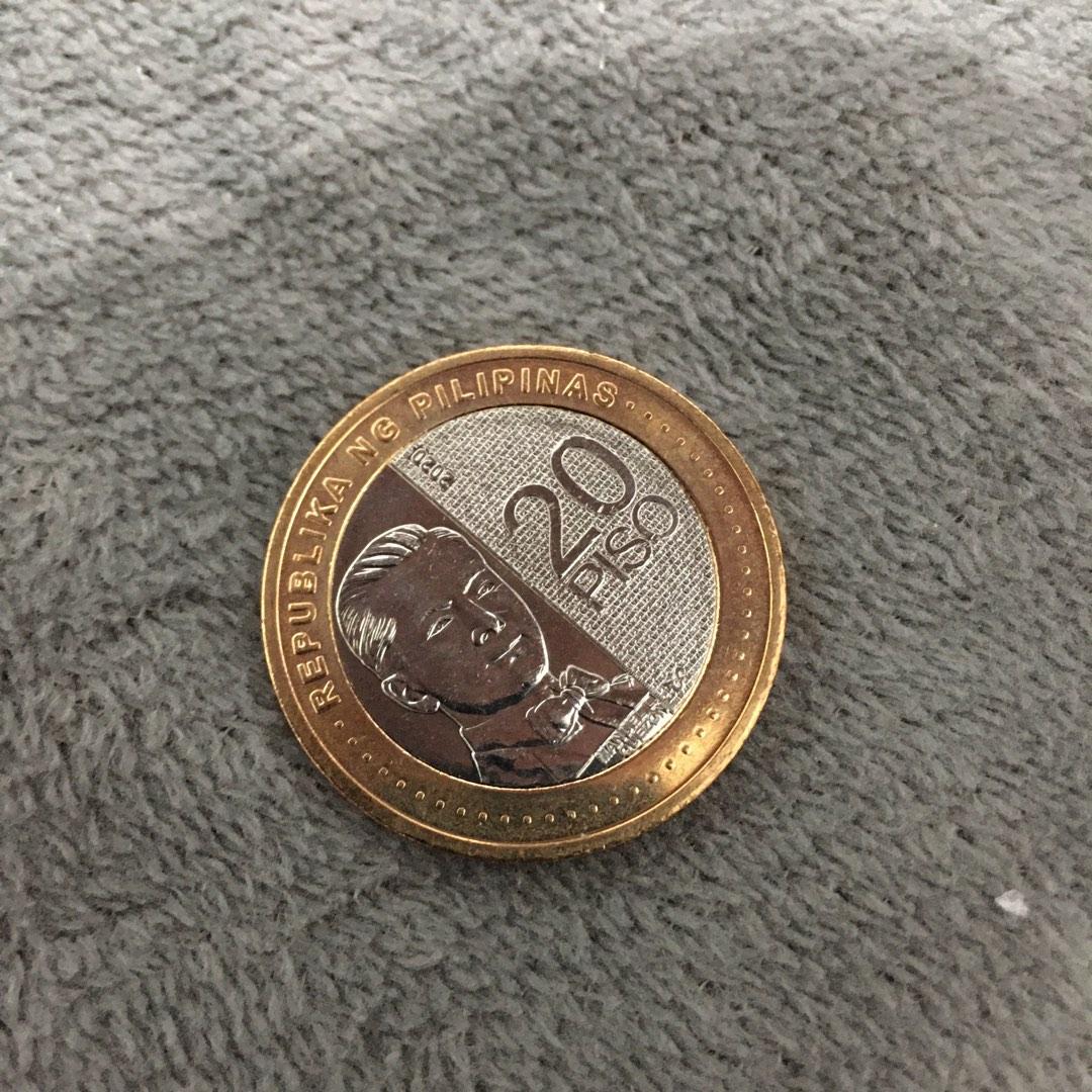 rare 20 peso coin no error in front, with error at the back, Hobbies ...