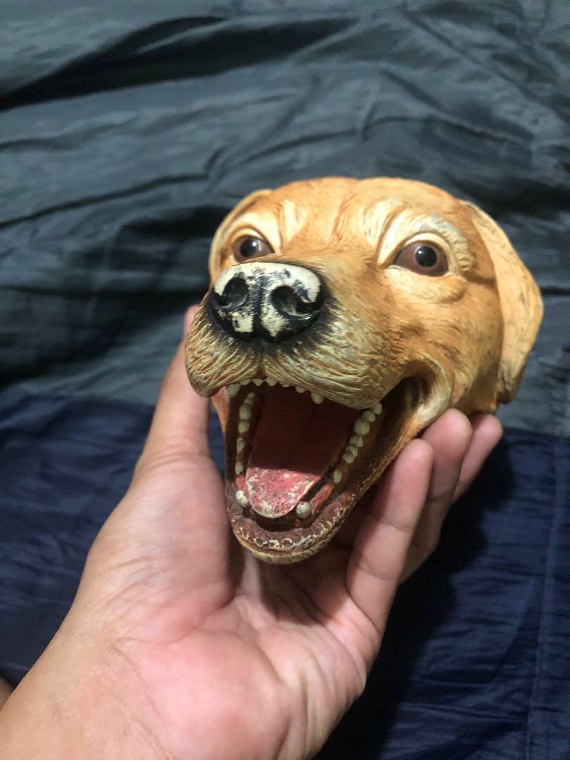 Realistic rubber vinyl dog head bust hand puppet, Hobbies & Toys, Toys ...
