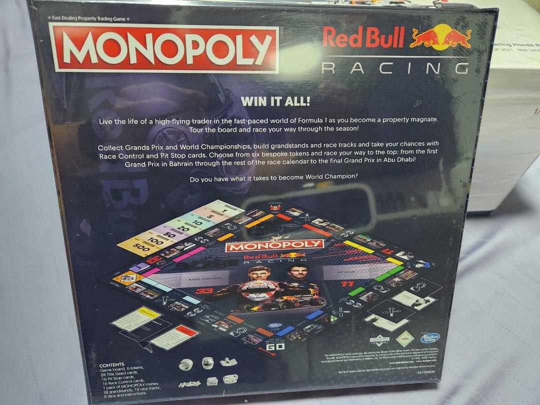Red Bull Racing Limited Edition Monopoly, Hobbies & Toys, Toys & Games ...