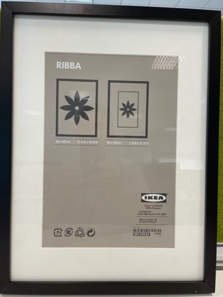 RIBBA Frame, black, 30x40 cm, Furniture & Home Living, Home Decor ...