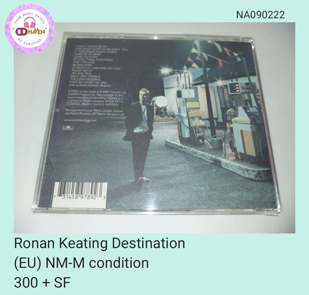 Ronan Keating Destination CD (unsealed), Hobbies & Toys, Music & Media ...