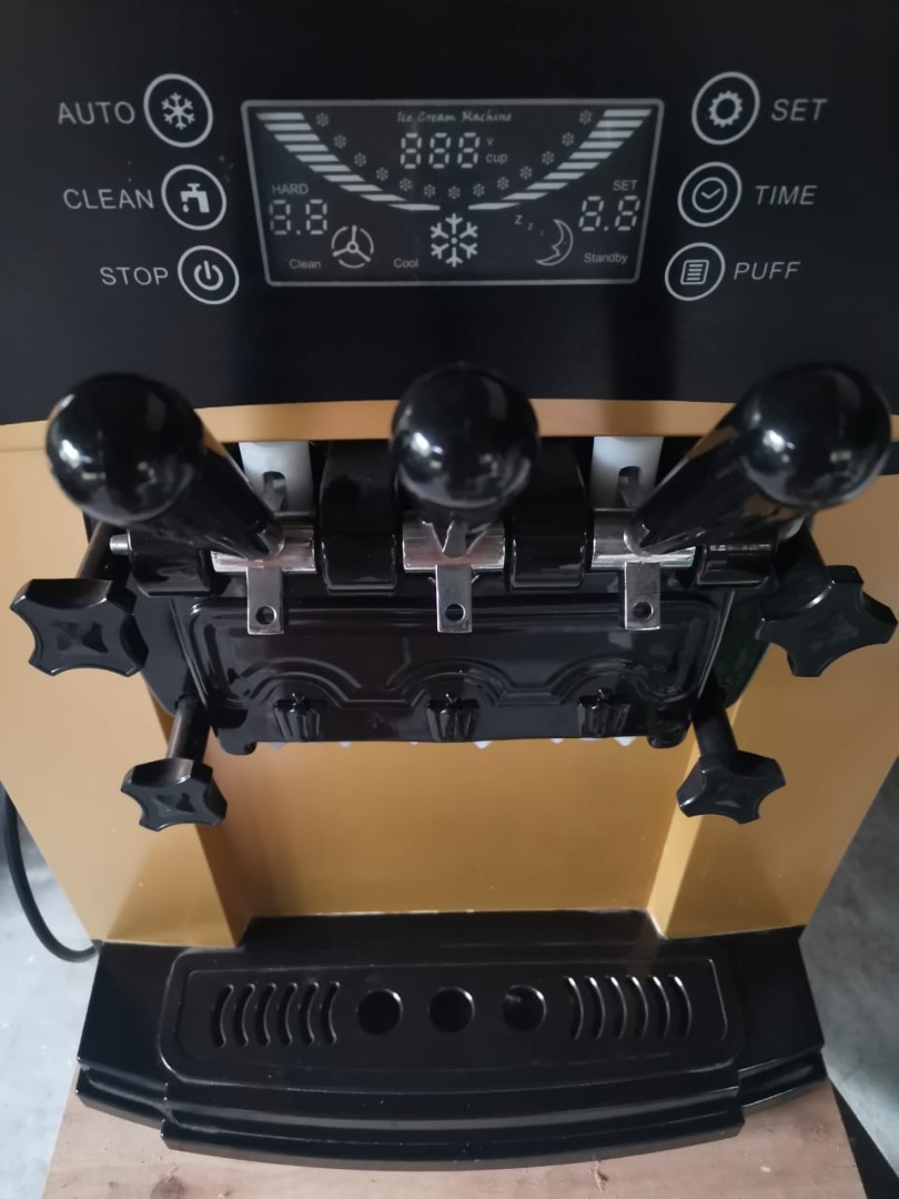 SAIMAX GOLD - Soft Ice Cream Machine w/ 3-Nozzle and 3-Mix, TV & Home ...