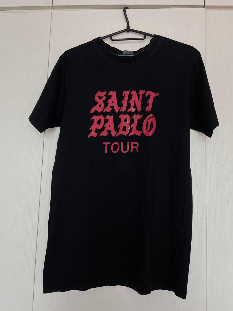 saint pablo tour black vintage thrifted, Men's Fashion, Tops & Sets ...