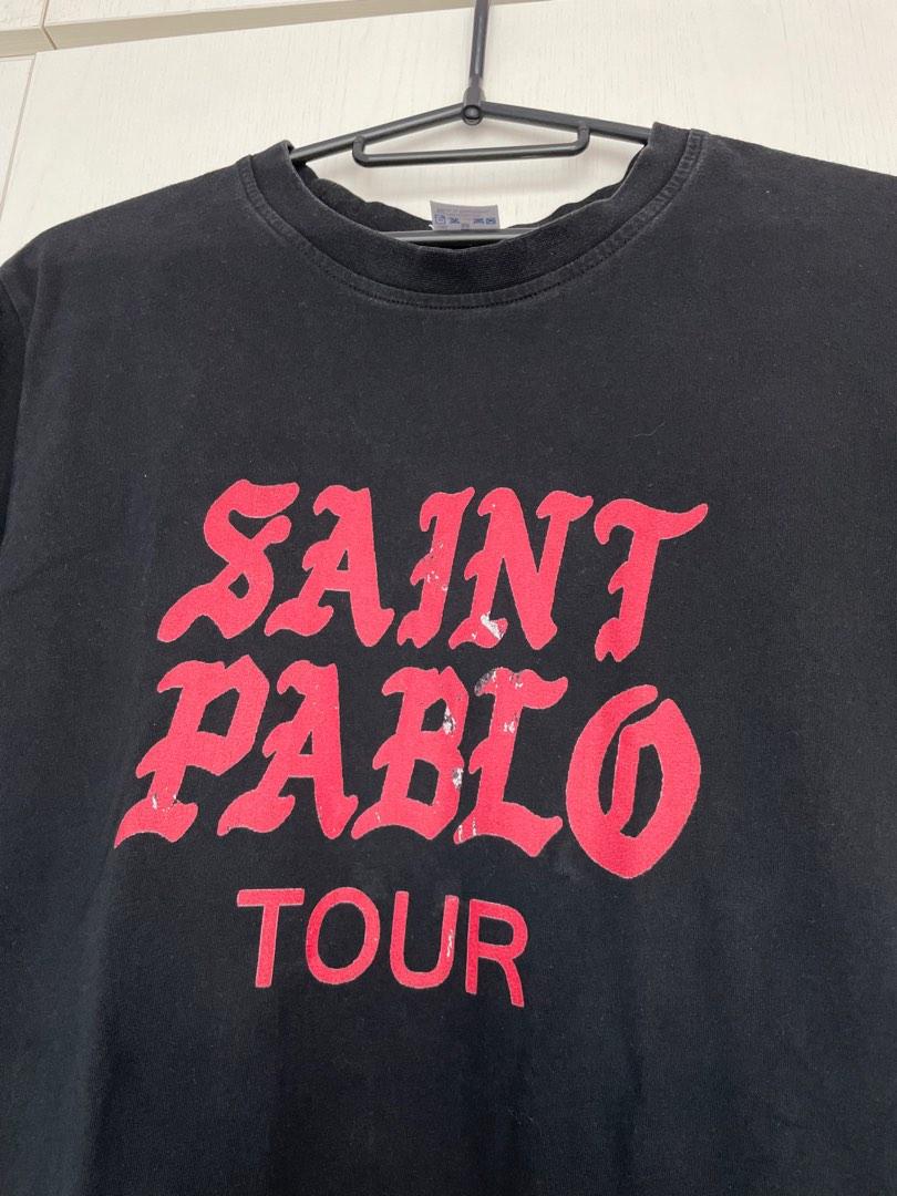 saint pablo tour black vintage thrifted, Men's Fashion, Tops & Sets ...