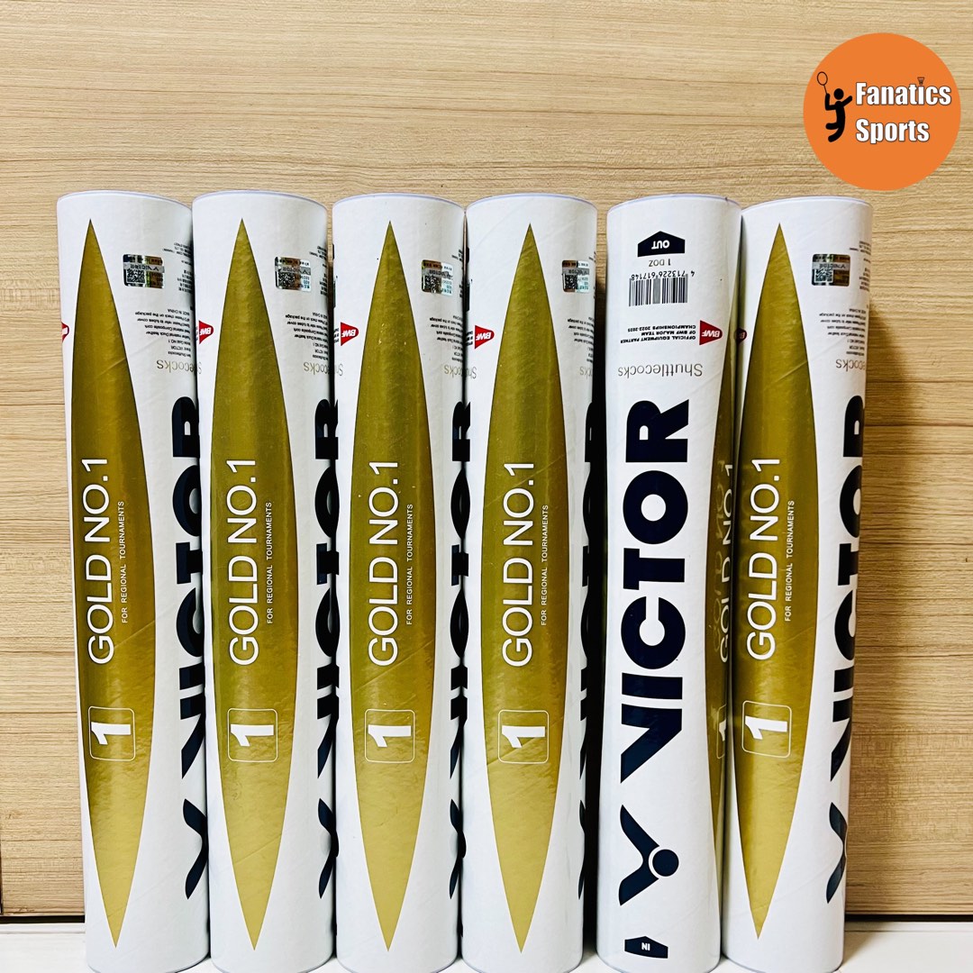 [Sale] Brand New Victor Gold Badminton Shuttlecocks, Sports Equipment ...