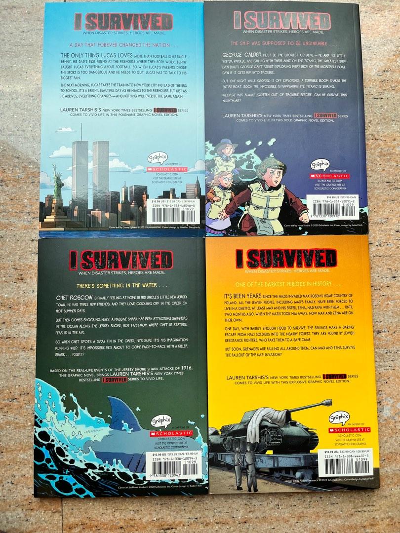 Scholastic "I Survived" Graphic Novel Collection Book Series, 興趣及遊戲, 書本 ...