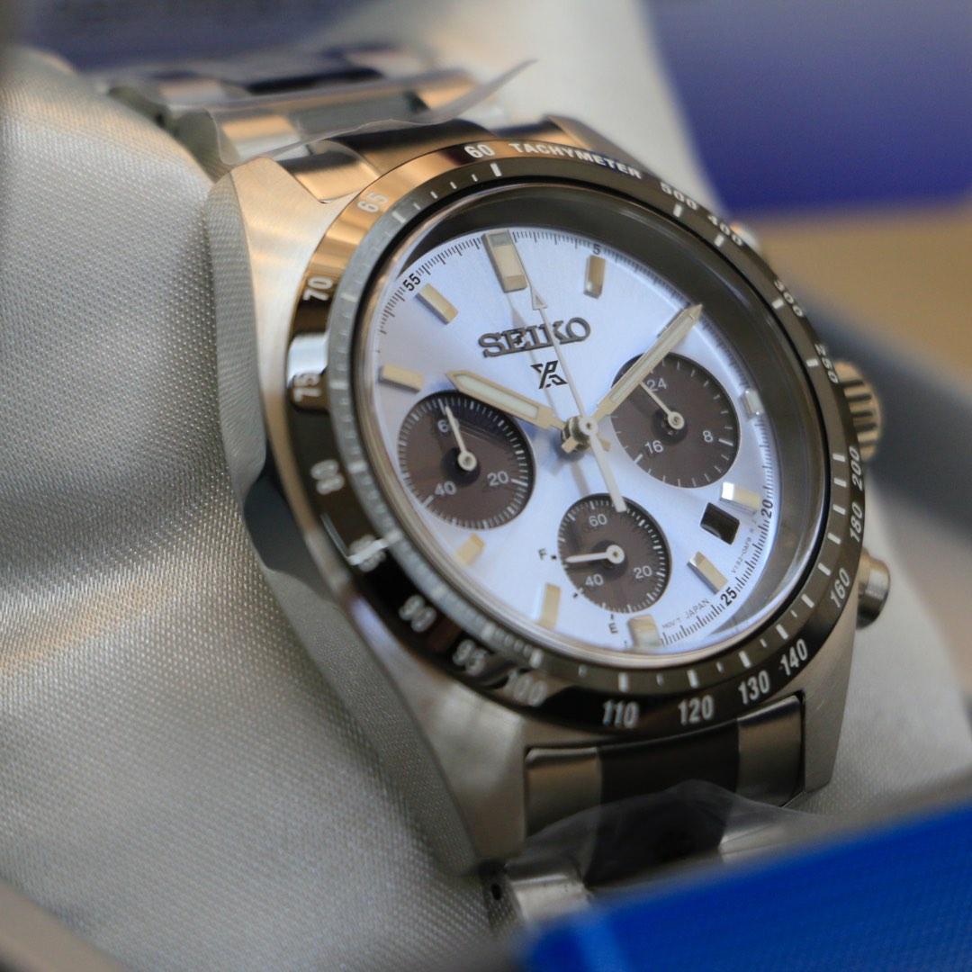 Seiko Speedtimer SSC909 Ice Panda, Luxury, Watches on Carousell
