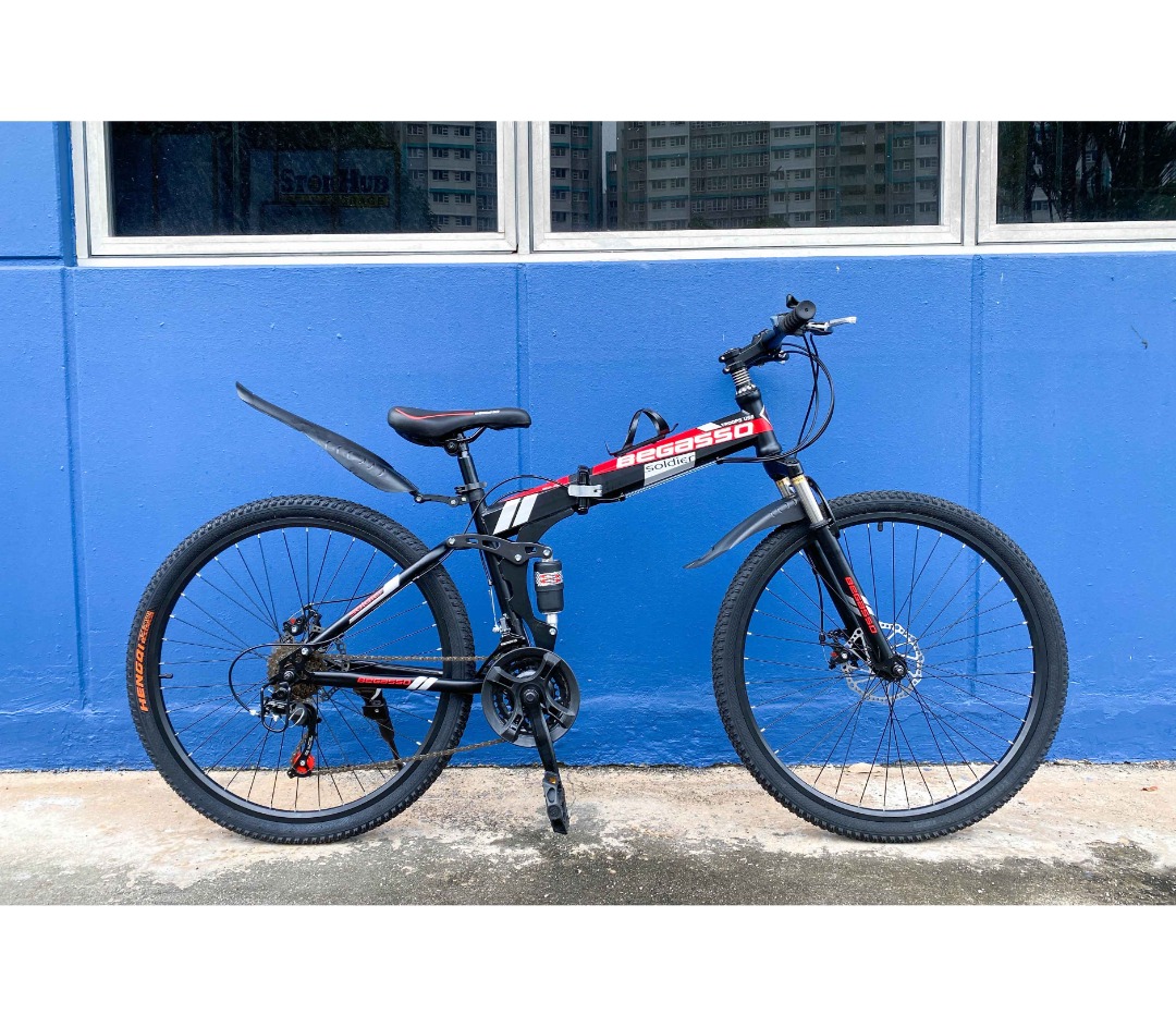 Shimano gear 21 speed 26" Wheel Begasso Foldable mountain bike MTB 21 ...